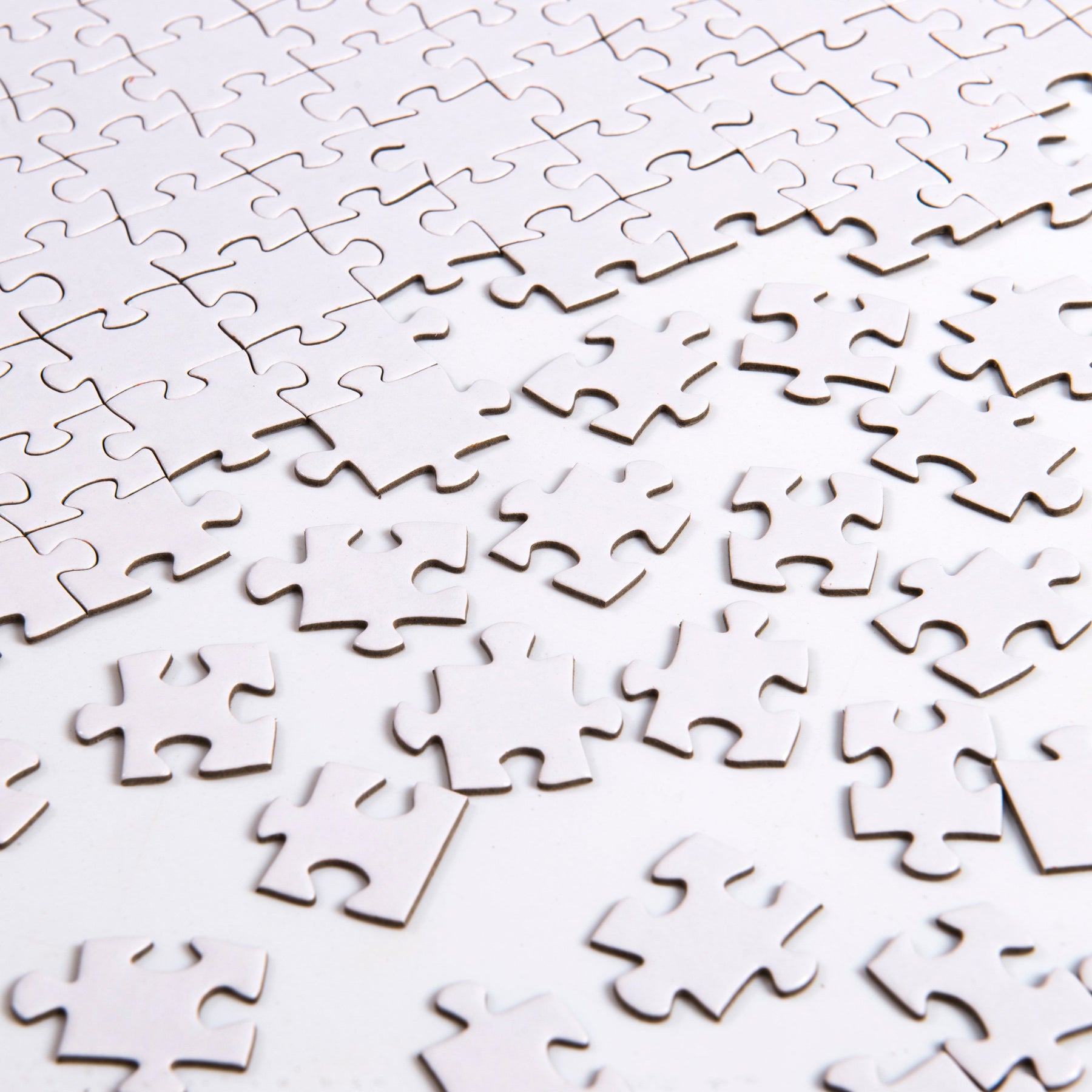 Black And White Puzzle Pieces Background